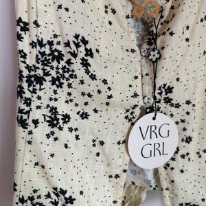 Vrg Grl | Tops | Vrg Grl Love Language Button Front Top In Bloom | Poshmark